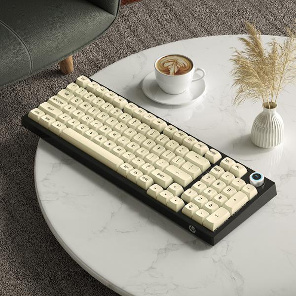 HP惠普 K23-98 机械键盘类98配列热插拔女生可选三模蓝牙无线键盘【价格 评价 图片】- - 天虹